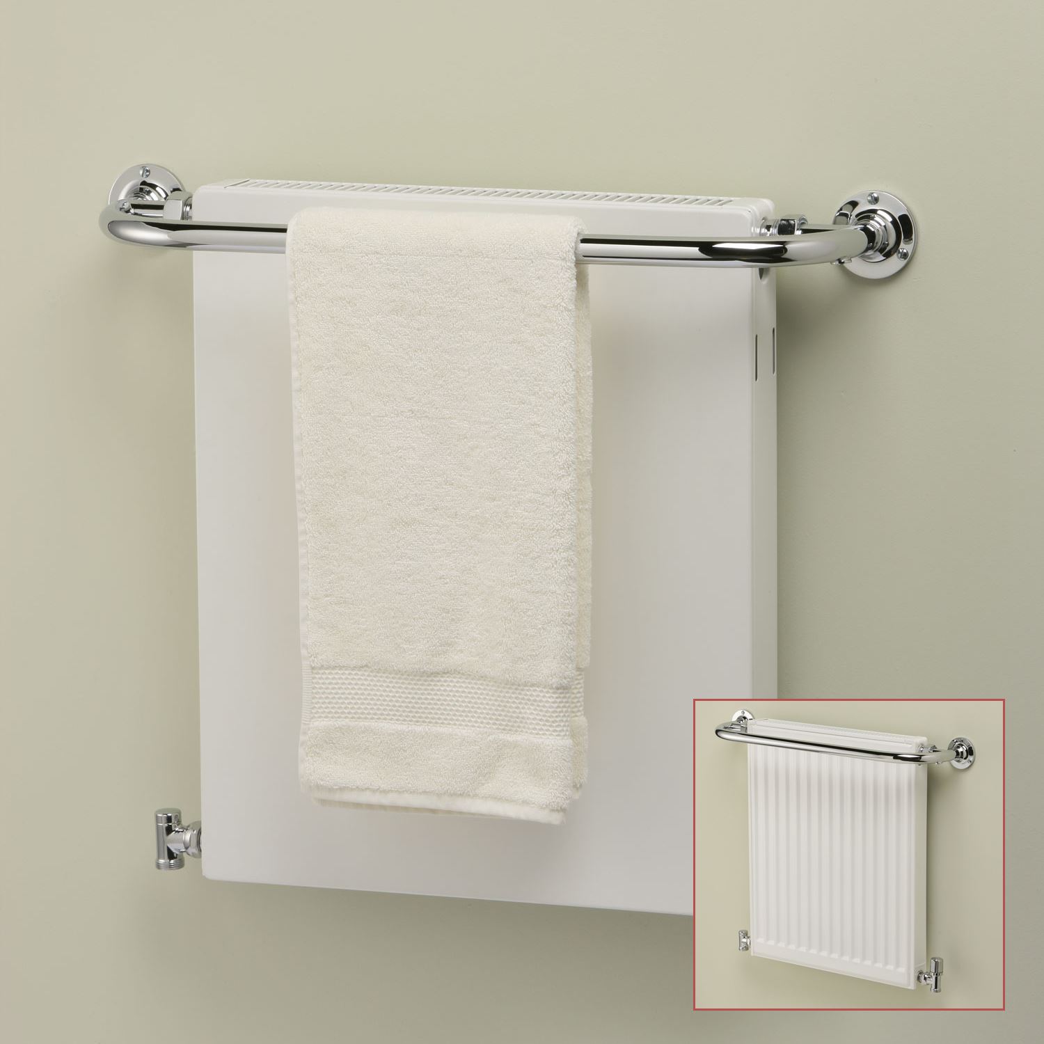 ULTRAHEAT Hampton Traditional Radiator Chrome Towel Rail 2 Styles ultraheat-hampton-traditional-radiator-chrome-towel-rail-2-styles