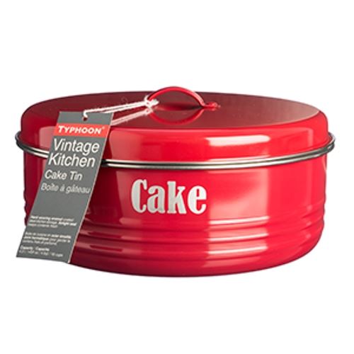 Typhoon Vintage Kitchen Round Metal Cake Cupcake Storage Tin Container Typhoon Vintage Kitchen Round Metal Cake Cupcake Storage Tin Container