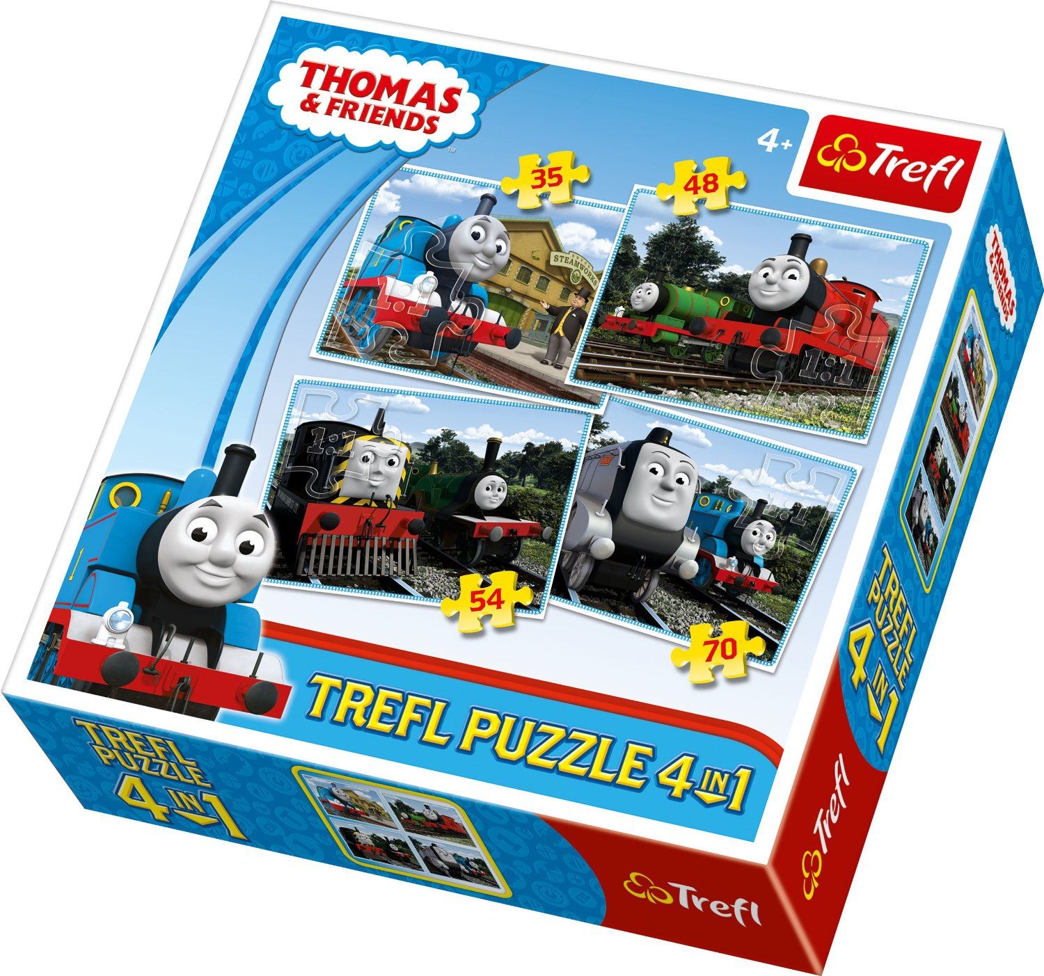 Trefl Disney Marvel 4 In 1 Childrens Kids Jigsaw Puzzle Board Game