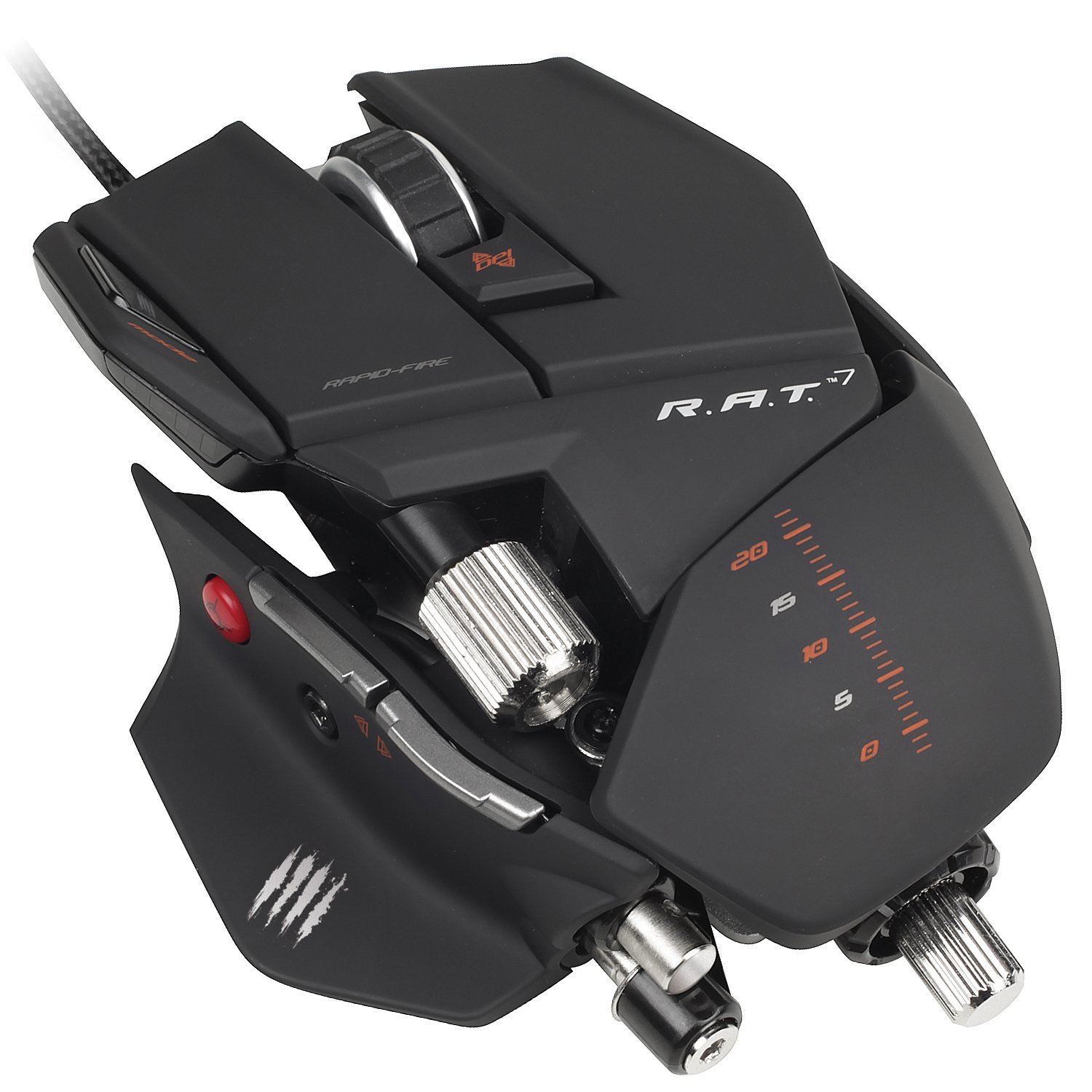 Mad Catz Cyborg R A T 7 Adjustable Weight PC Gaming Mouse 6400DPI RAT