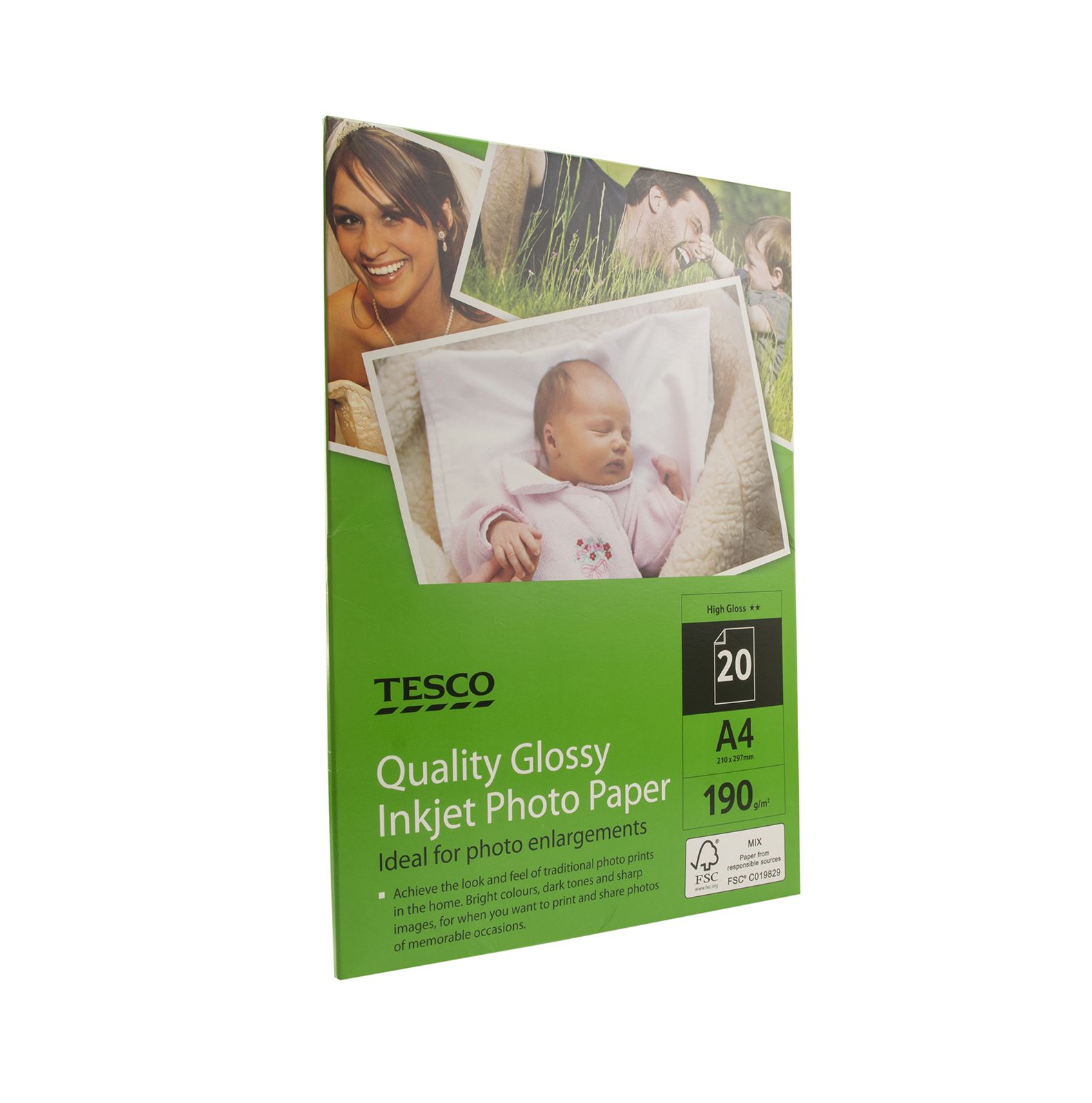 Tesco Photo Paper 150gsm 190gsm 250gsm A4 6x4 Glossy All Model Inkjet