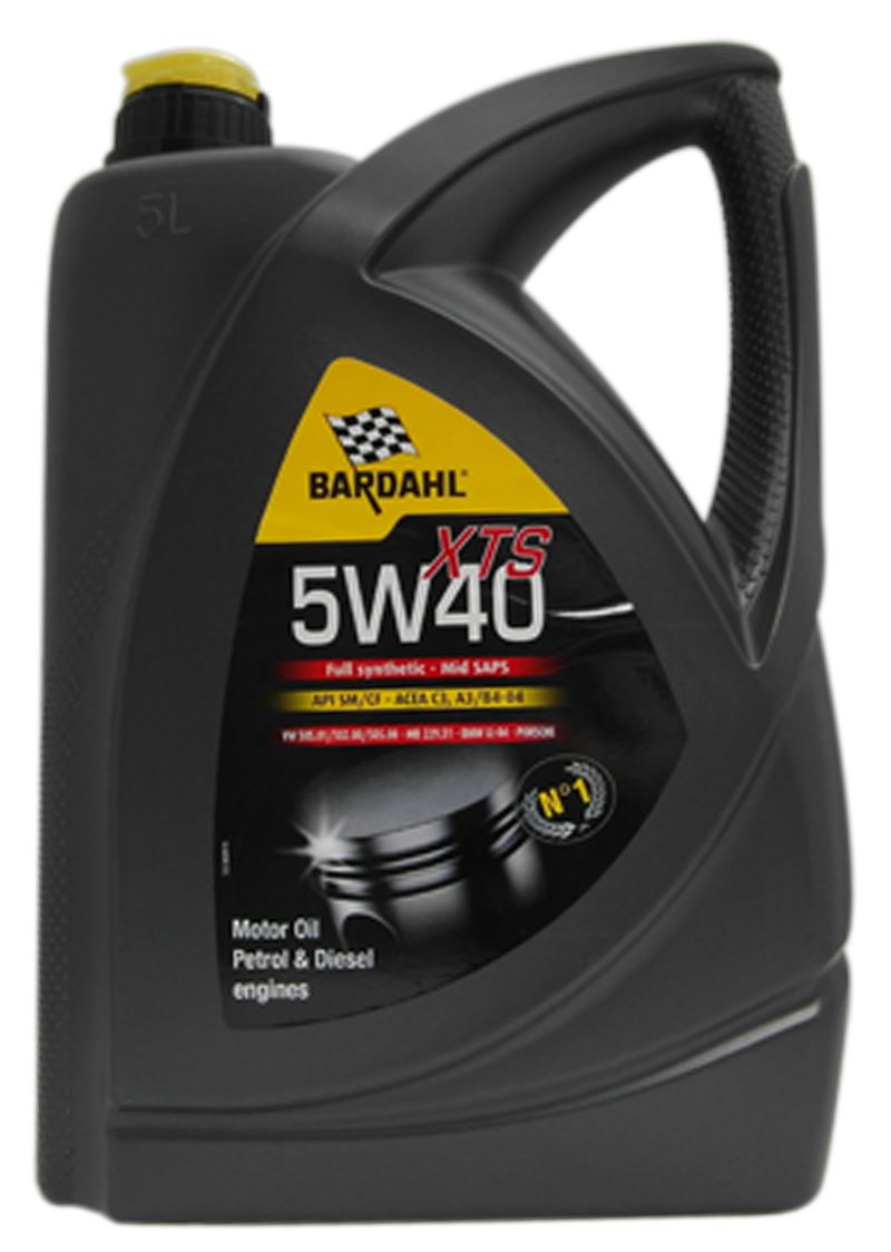 BARDAHL XTS 5w40 Fully Synthetic Moteur Oil 5 Litre, VW, ACEA c3, a3/b4 ...