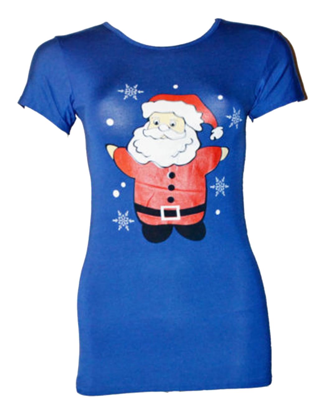 New Womens Olaf Rudolph Snowman Santa Minion Christmas T Shirt Tops 8