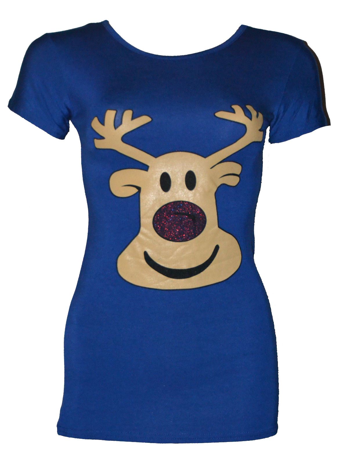 New Womens Olaf Rudolph Snowman Santa Minion Christmas T Shirt Tops 8