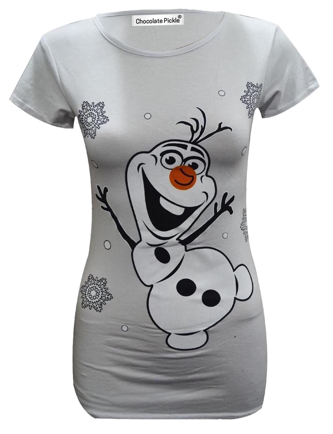 New Womens Olaf Frozen Minion Christmas T Shirts 8 26 Ebay