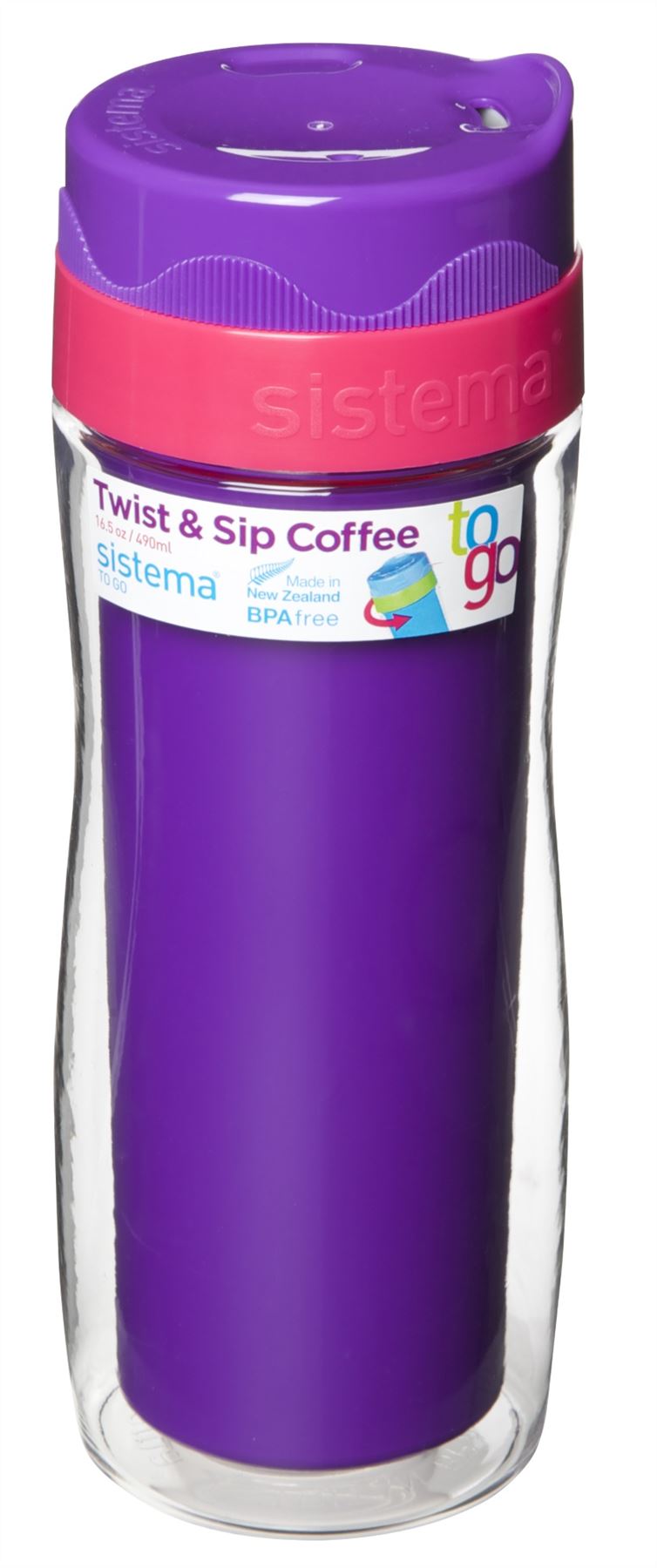 Sistema Twistnsip Coffee To Go Travel Mug Thermos 490ml Or 315ml All Colours Ebay