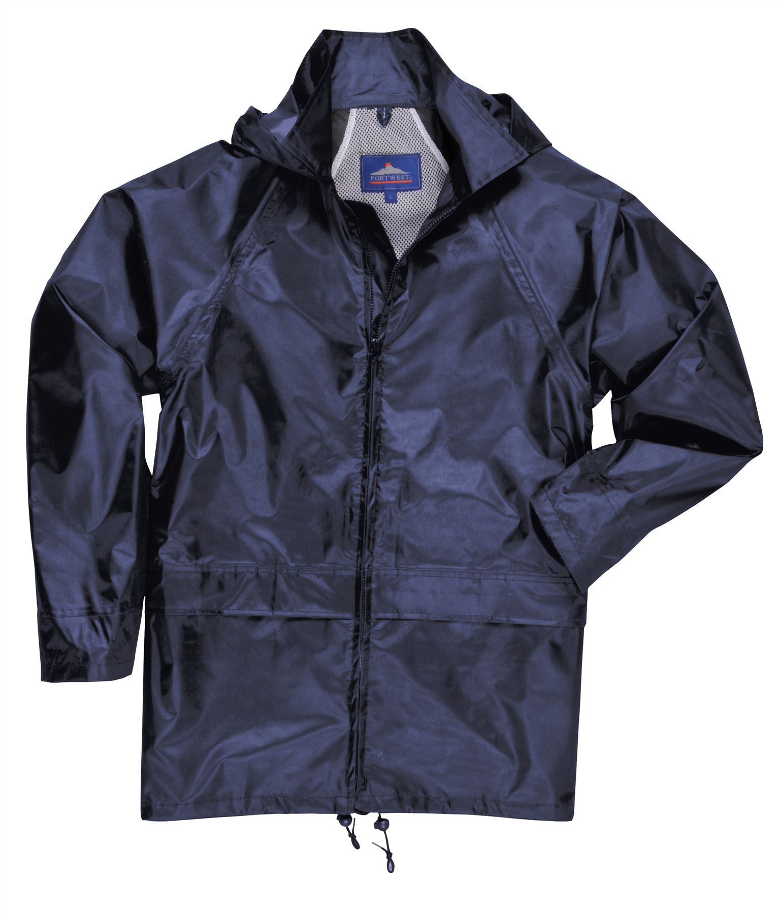 Waterproof Rain Jacket Coat Roll Away Hood Back Yoke Taped Seams ... Waterproof Rain Jacket Coat Roll Away Hood Back Yoke Taped Seams ...