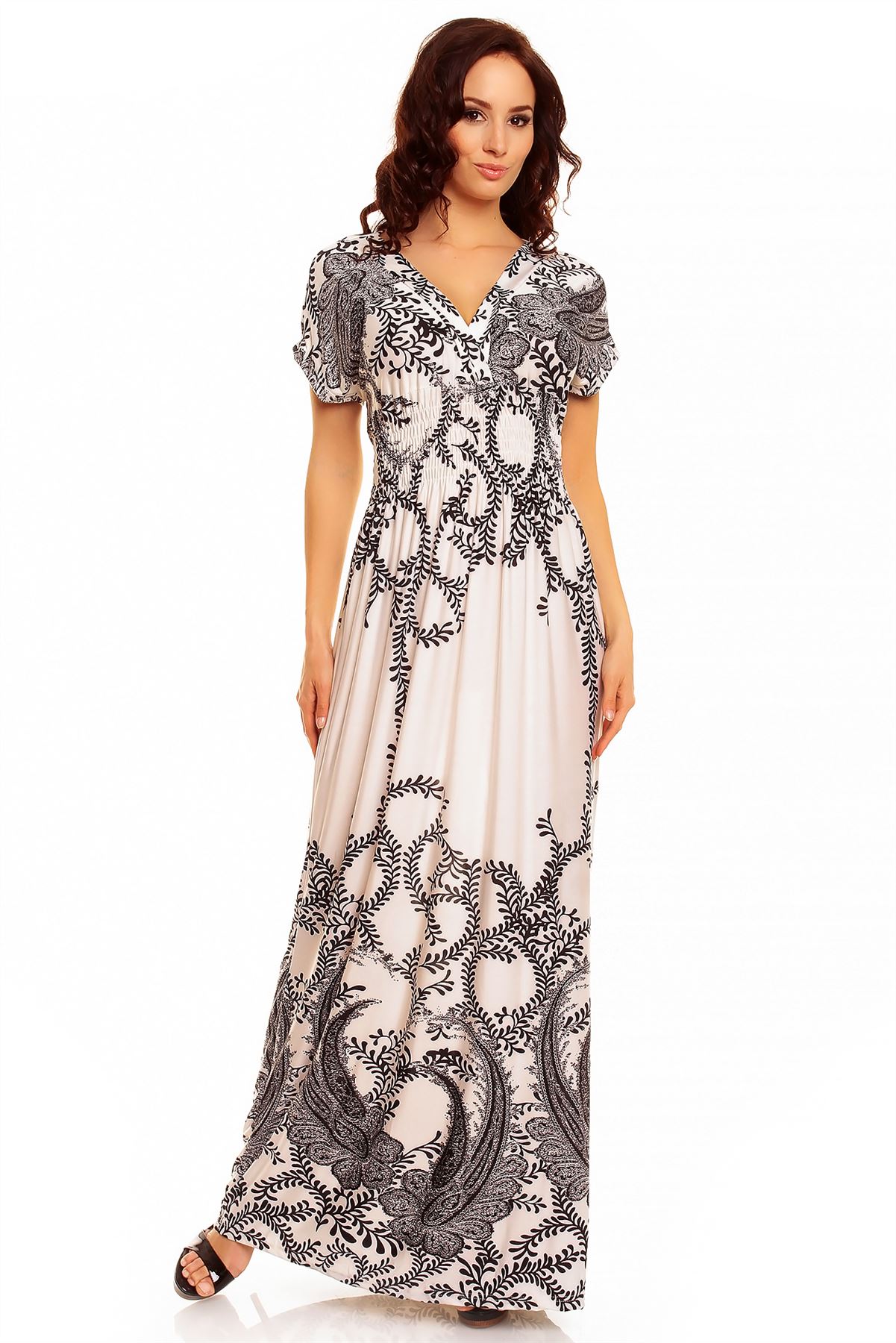 Womens Floral Summer Casual Beach Holiday Long Maxi Day Dress Plus Size