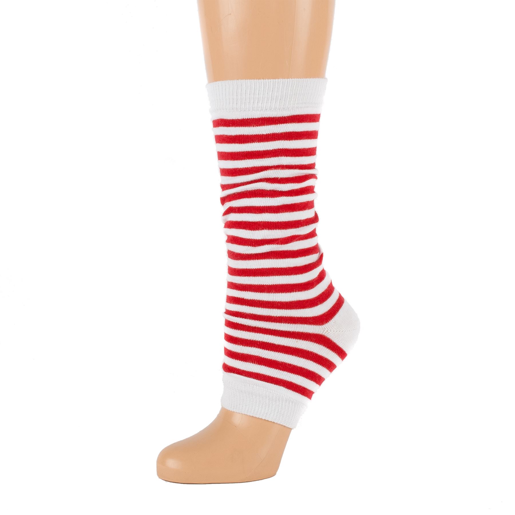 Striped Toeless Socks Leg Warmers Ebay