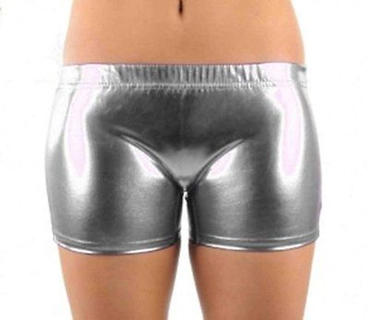 Girls Womens Black Pvc Pu Shiny Ladies Shorts Wet Look Hot Pants Mini Shorts8 16 Ebay